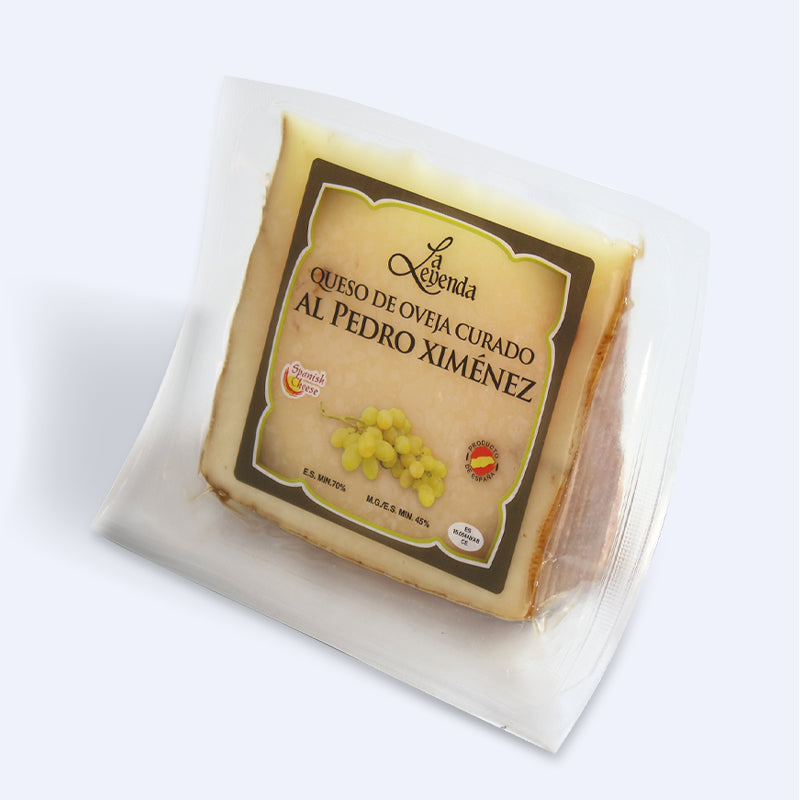 Sheep Cheese Cured with Pedro Ximénez – 7 oz (Pack of 12) – Grotaminarda